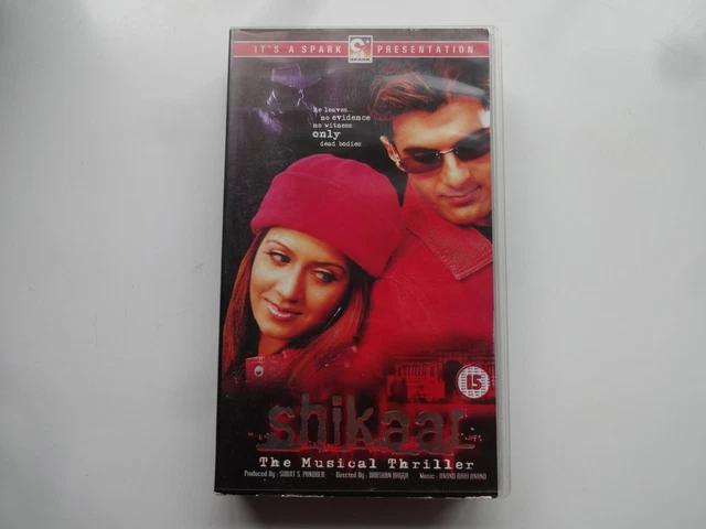 SHIKAAR ~ BOLLYWOOD VHS video tape ~ jaz pandher, saadhika, danny d ...