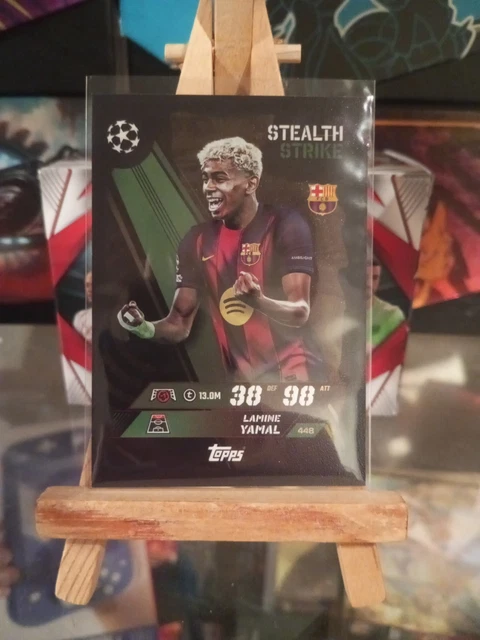 TOPPS MATCH ATTAX Champions League 25/26 Lamine Yamal Stealth Strike ...