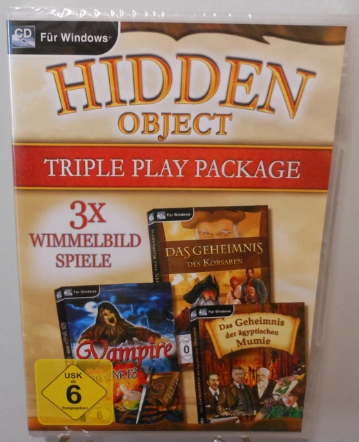 HIDDEN OBJECT PC Spiel Software CD-ROM Wimmelbild Drei spannende ...