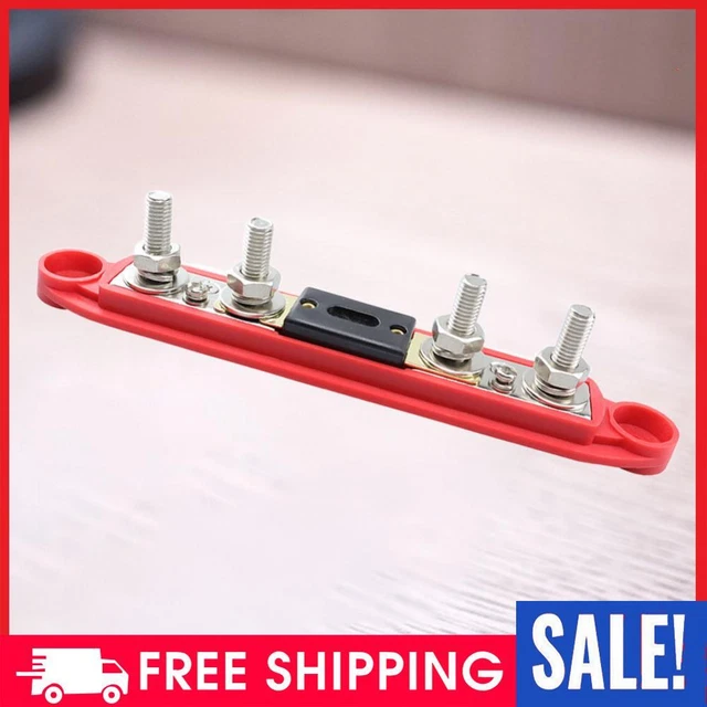 4 STUD BUSBAR Terminal Block 300A M6/M8 Bus Bar Board 48V for Car RV Ship Yacht £14.99 - PicClick UK