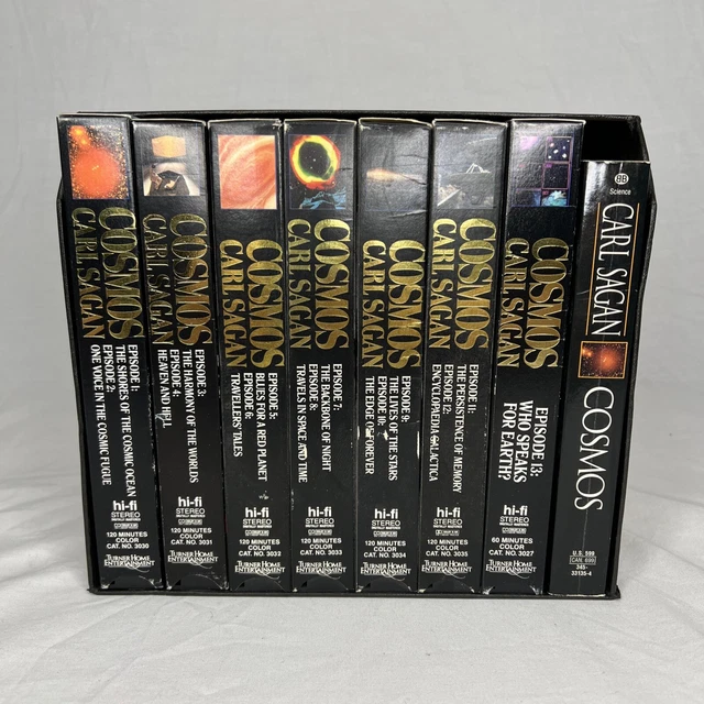 COSMOS: THE COMPLETE Collection 7 VHS Set & Book! Carl Sagan! Rare! £55 ...