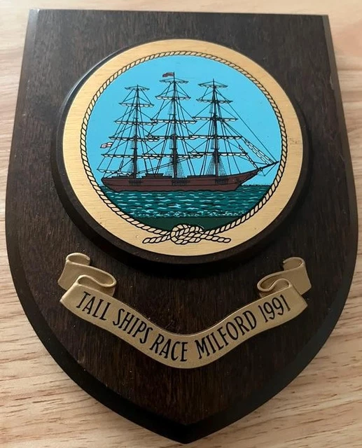 OLD MASTER MARINERS HMS SHIPS Ship Crest Shield Plaque TALL SHIPS RACE ...