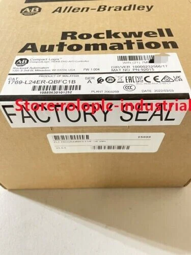 NUOVO 1769-L24ER-QBFC1B COMPACTLOGIX 750KB Controller AI/O DI/O #A7 EUR ... NUOVO 1769-L24ER-QBFC1B COMPACTLOGIX 750KB Controller AI/O DI/O #A7 EUR ...