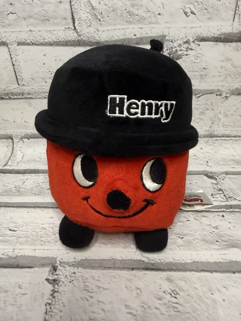 HUGGABLE HENRY HOOVER Red Plush Soft Toy Casdon Rare Collectable £17.99 ...