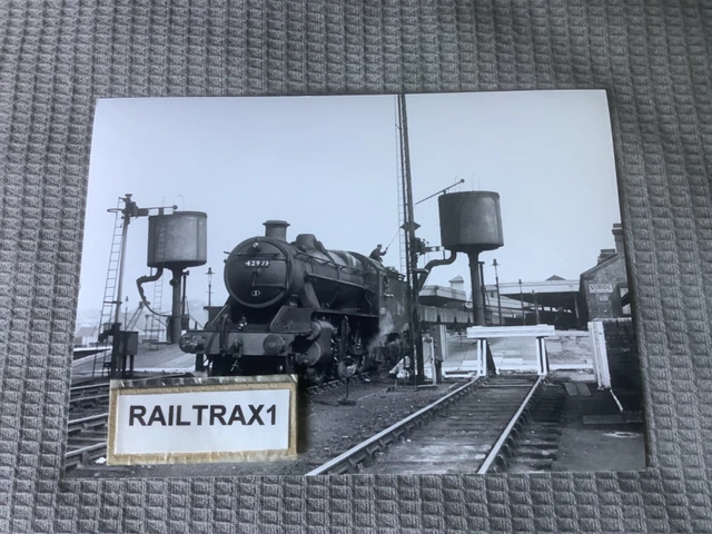 RAILWAY STEAM PHOTOGRAPH - 42971 & Crew At Llandudno Junction Station ...