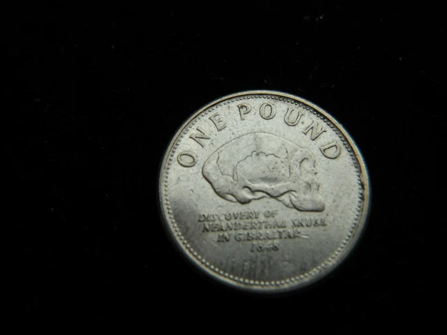 DISCOVERY OF NEANDERTHAL Skull In Gibraltar-One Pound Coin 2012 £29.99 ...
