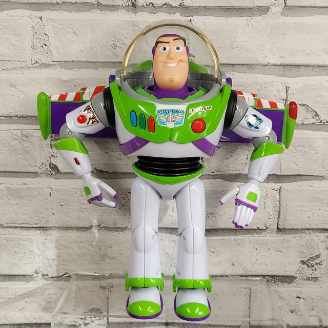 BUZZ LIGHTYEAR THINKWAY Toy Story 12" Talking Figure Disney Store Pat ...