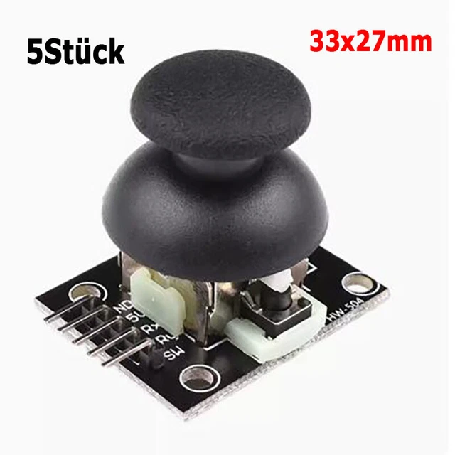 5 STÜCK FÜR Arduino Dual-Axis XY Joystick Modul PS2 Spiel Joystick ...