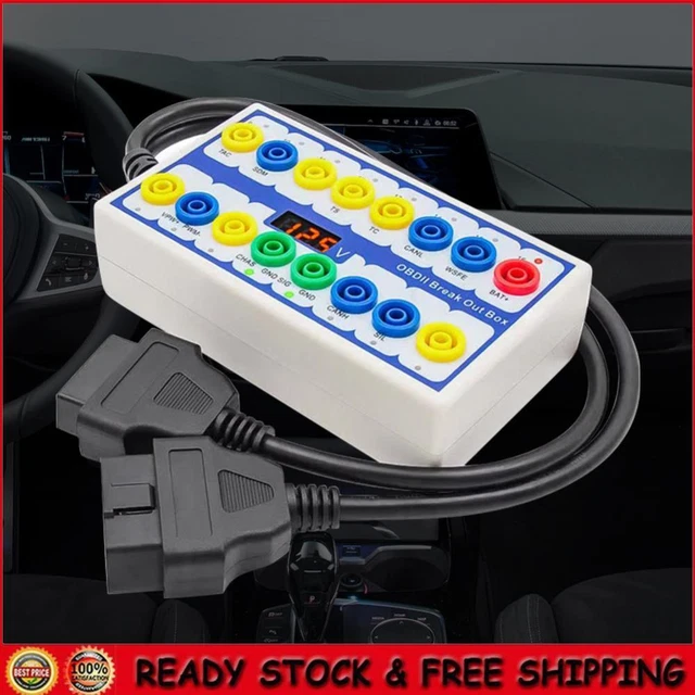 Obdii Breakout Box Indicator Light Diagnostic Connector Obd2 Interface To 16 Pin Eur 41 17