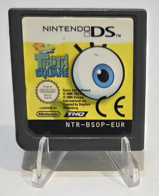 NINTENDO DS GAME Cartridge Spongebob Truth Or Square For 2ds Dsi 3ds Xl ...