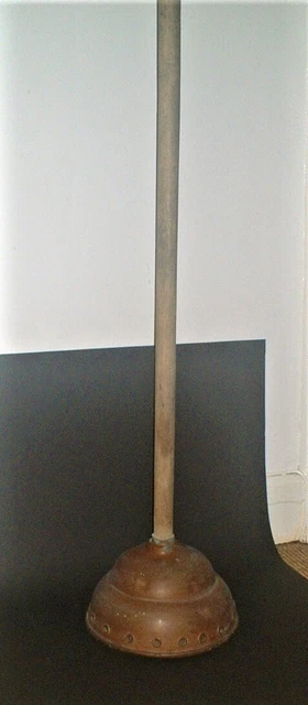 ANTIQUE COPPER POSSER CLOTHES WASHING DOLLY - Victorian laundry aid £14 ...