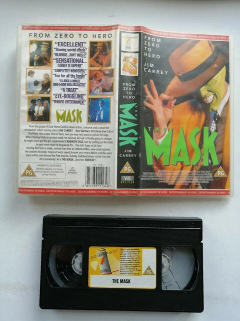 THE MASK VHS Video 1994 Jim Carrey Comedy £3.80 - PicClick UK