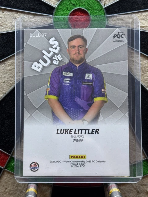 PANINI PDC WORLD Championship 2025 Dart Luke Littler Bulls Eye! EUR 900 ...