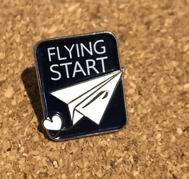 FLYING START ENAMEL Lapel Pin Badge BA Collectible £5.45 - PicClick UK