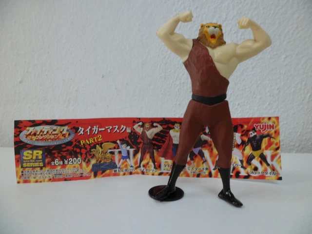 ACTION FIGURE YUJIN Uomo Tigre Tiger Mask LION Man 10 cm Vintage 2000 ...