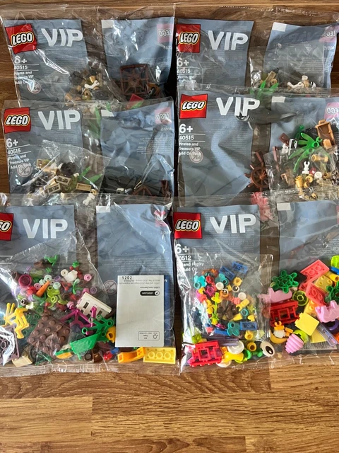 LEGO VIP ADD On Packs (6 packs) 40515 x 4, 40606 x 1 & 40512 x 1 All ...