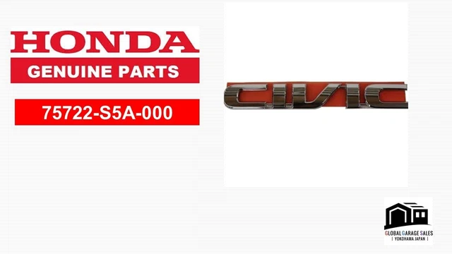 HONDA GENUINE 75722-S5A-000 CIVIC Emblem Badge JDM OEM EUR 56,08 ...