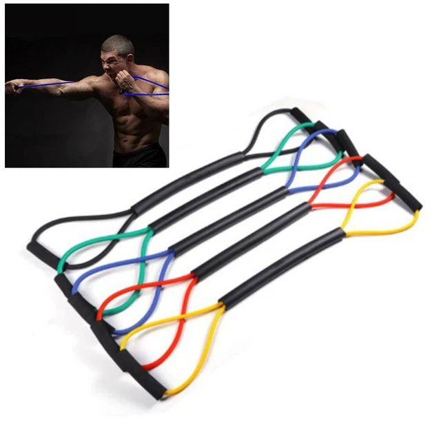 GYM SPEED ROPE Pull Strength Cable MMA Boxing Resistance Band Home ...