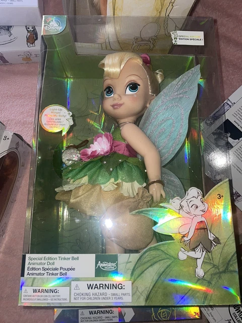 DISNEY ANIMATORS TINKER Bell Doll Special Ed Light up wings Fairy ...