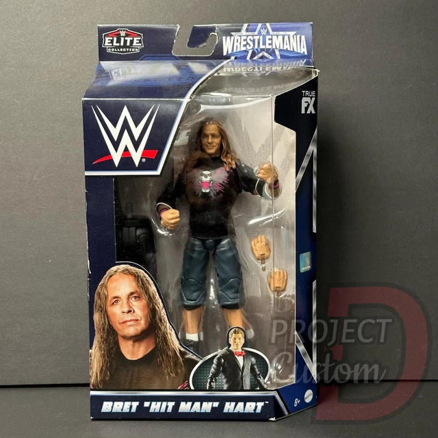 WWE ELITE BRET The Hit Man Hart Action Figures Mattel Wrestlemania ...