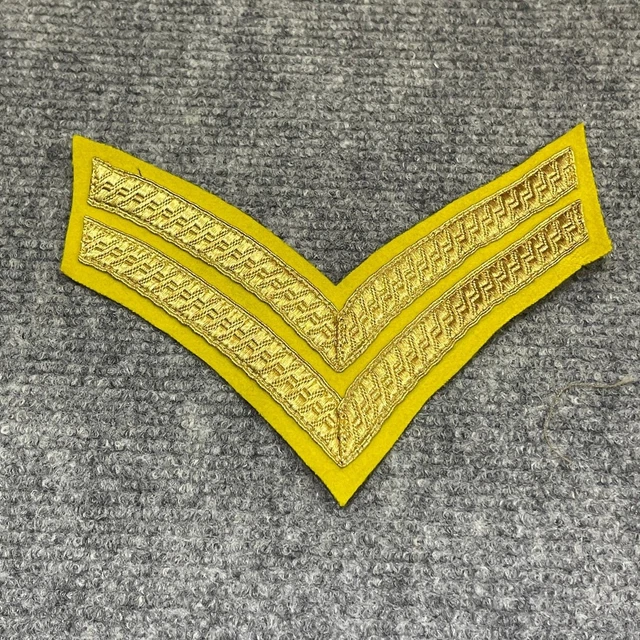 BRITISH ARMY SURPLUS Issue No.1 Dress Uniform Gold Rank Stripe Chevrons ...