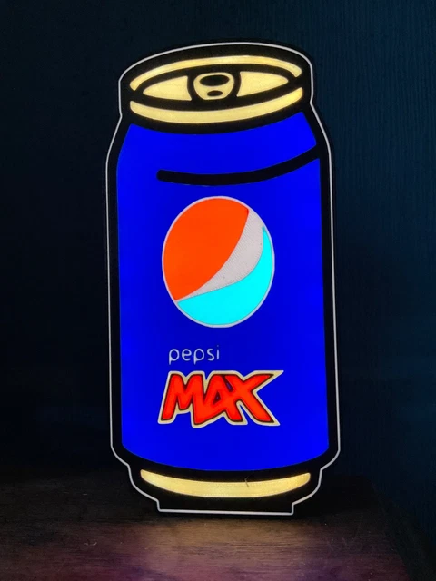 PEPSI MAX INSPIRED 3D printed USB LED light box/nightlight £16.13 ...