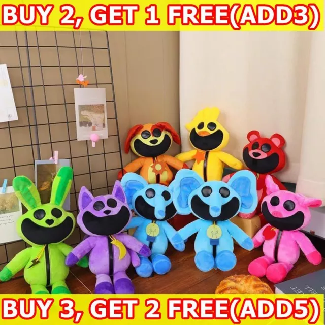 SMILING CRITTER SERIES Figure Plush Set-Cartoon Game Doll Home Decor ...