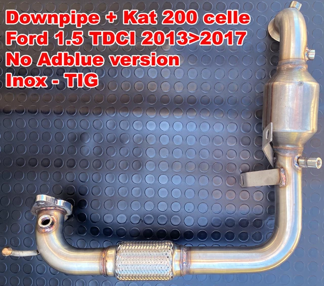DOWNPIPE FAP DPF deleite Ford Focus MK3 Fiesta 1.5 1.6 75 90 95cv TDCi ...