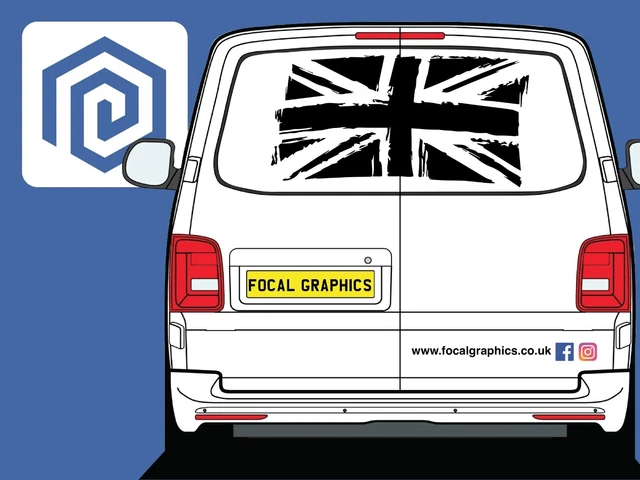 LARGE UNION JACK Decal Campervan Van Caravan Sticker Graphic Motorhome ...