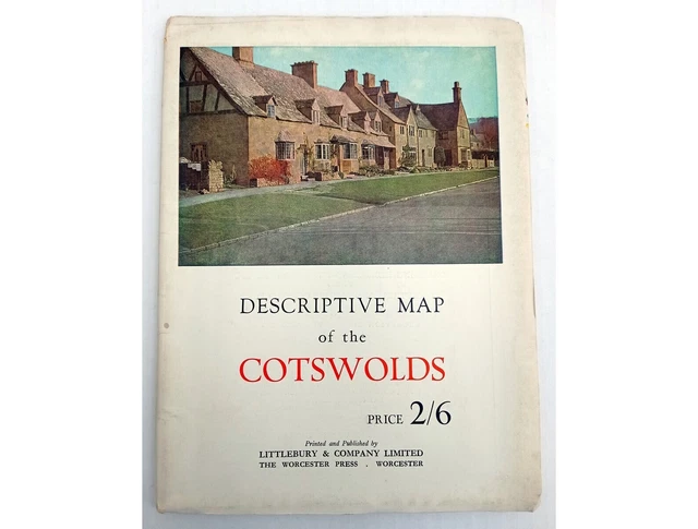 OLD MAP OF the Cotswolds, Gloucestershire, Oxfordshire, England ...