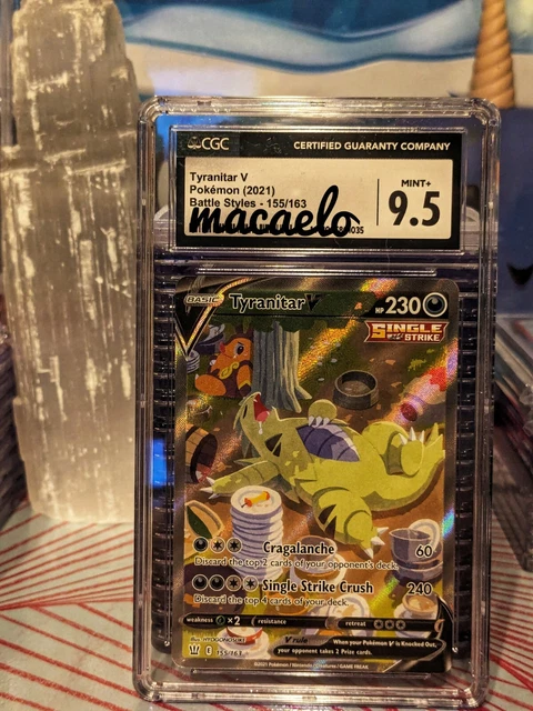 CGC 9.5 POKÉMON Stili Battaglia Tyranitar V Alt Art 155/163 EUR 244,02 ...