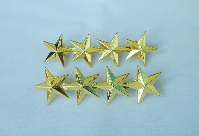 WW2 PAIR US Military Army Five Stars Captain General Rank Badge Pin ...
