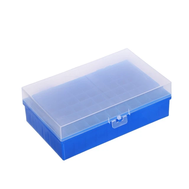 TEST TUBE HOLDER Plastic Storage Box Sample Vial Organizer Lab Vials £ ...