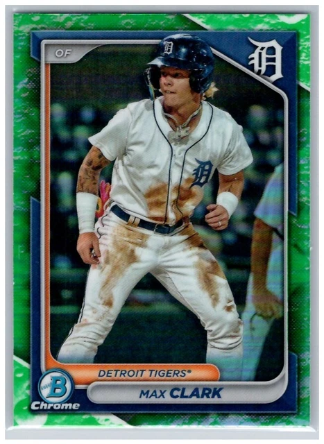 BCP-74 MAX CLARK Detroit Tigers 2024 Bowman Rifrattore Lunare Cromato ...