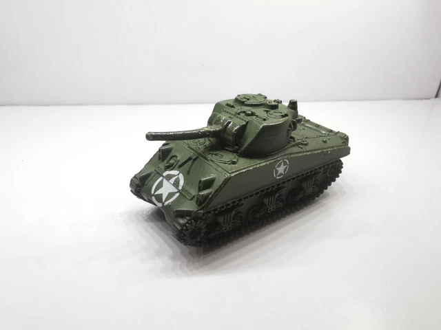 MICRO MACHINES GALOOB M4A3 Sherman Tank Military Small Army Vehicle Toy ...