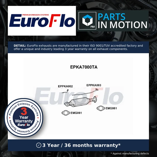 DIESEL PARTICULATE FILTER DPF EPKA7000TA EuroFlo Soot 2899027290 ...