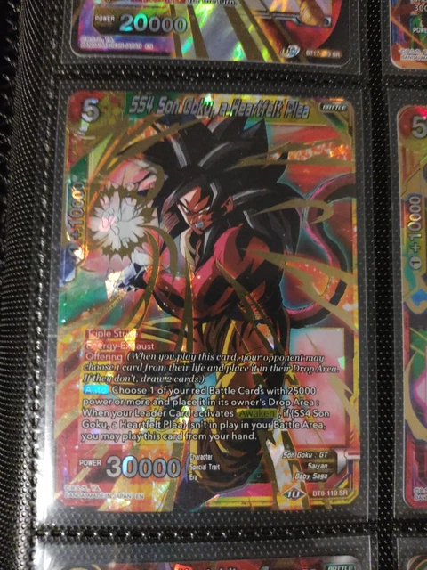 DRAGON BALL SUPER Card Game - BT8-110 SR - SS4 Son Goku, a Heartfelt Plea *NM* EUR 10,00 ...