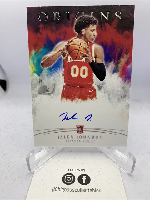 2021-22 ORIGINS BASKETBALL - JALEN JOHNSON - Rookie On Card Auto - RC HAWKS EUR 95,40 - PicClick FR