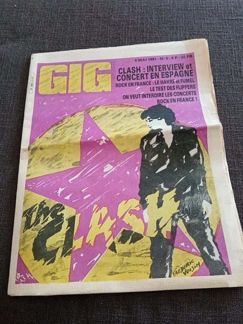 RARE MAI 1981-GIG Magazine numero 5- New Wave/clash/Ian curtis/John Lee ...