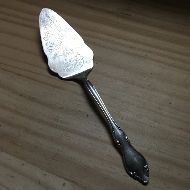 VINTAGE 1970S CHRISTMAS Greetings International silver plate Cake ...