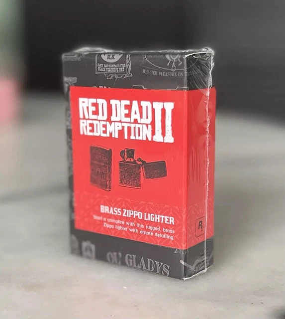 OFFICIAL ROCKSTAR RED Dead Redemption 2 Zippo lighter Brand new ...