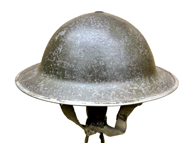 WW2 BRITISH ARMY STEEL HELMET 1st PATTERN LINER & STRAP UNTOUCHED ...