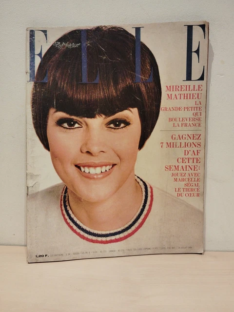 MAGAZINE ELLE JUILLET 1966 Mireille Mathieu EUR 11,50 - PicClick FR