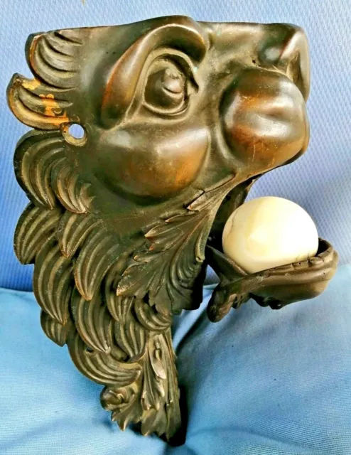 ANCIEN GROS RECEVEUR passe boule d'angle de billard en bronze tête de ... ANCIEN GROS RECEVEUR passe boule d'angle de billard en bronze tête de ...