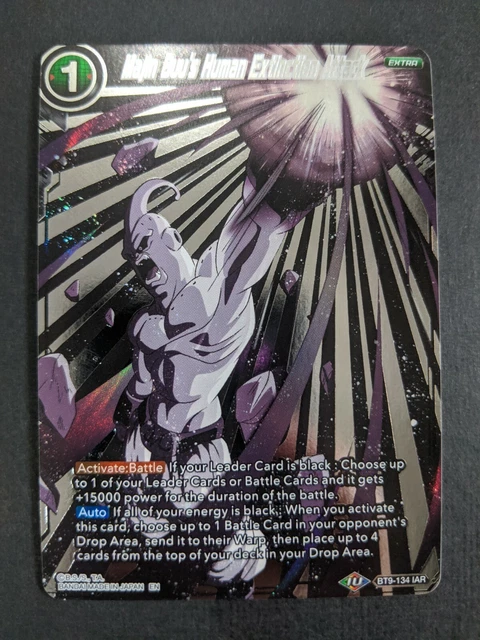 DRAGON BALL SUPER TCG Majin Buu's Human Extinction Attack IAR BT9-134 ...