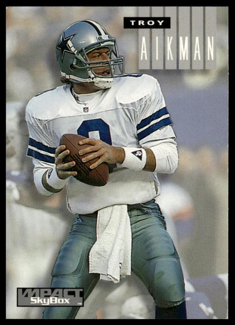CARTE DE FOOTBALL SkyBox Impact #57 Troy Aikman Dallas Cowboys 1994 EUR ...