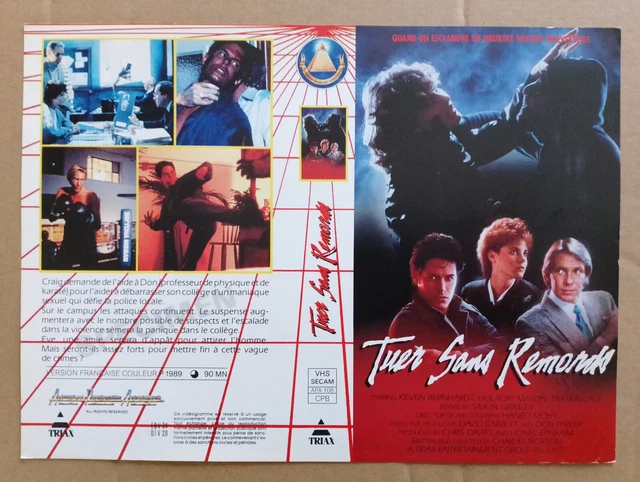 JAQUETTE VHS - Tuer Sans Remords - Vhs Sleeve EUR 7,00 - PicClick FR