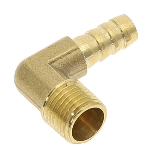 90 DEGREE ELBOW Hose Barb Brass Pipe Fitting Coupler Connector Adapter ...