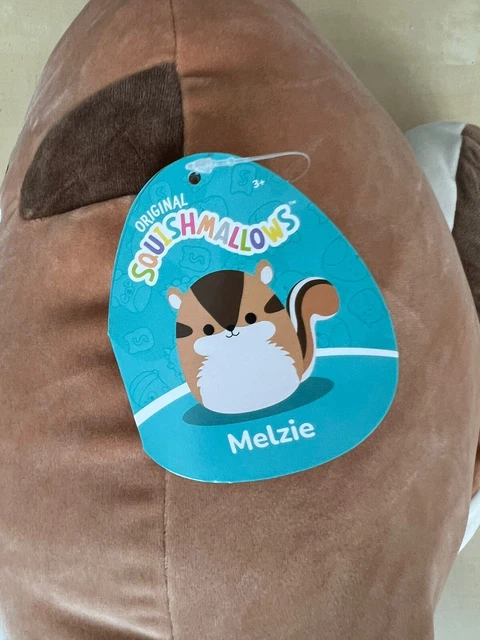 MELZIE THE CHIPMUNK Squishmallow 12 inch Plush Soft Toy Brown NEW UK ...