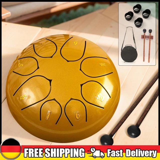 6 INCH 8 Notes Percussion Instruments Rain Drum Instrument for Yoga ...